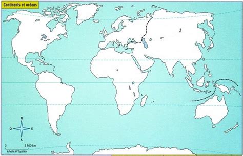 Planisphère vierge continents et océans infini photo