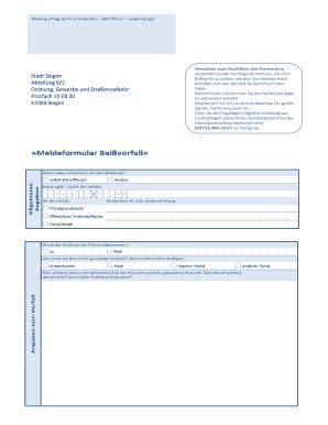 Ausfüllbar Online siegen Meldung erfolgt durch Anzeigende r Betroffene