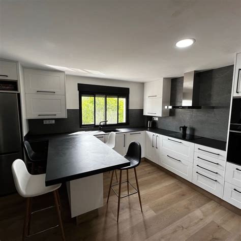 Cocina En Blanco Y Negro Cocina Blanca Y Negra Columnas
