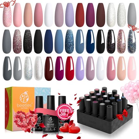 Beetles 20 Pcs Gel Nail Polish Kit Modern Muse Collection Soak Off