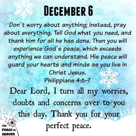 December Don T Worry About Anything Instead Pray About Everything