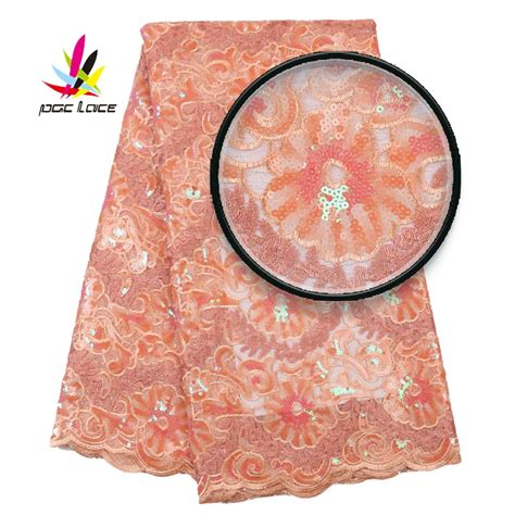 Hot Sale African Embroidered Lace Fabric 2019 High Quality Nigerian