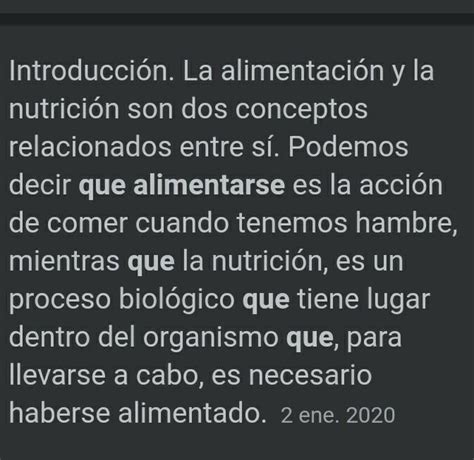 c Cómo se podría explicar la diferencia entre alimento y nutriente