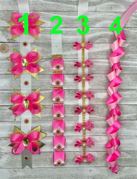 Homecoming Mums Braids Homecoming Mums Chain Mums Accessories Mums