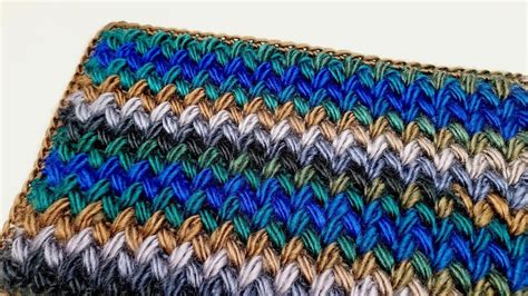 Easy Crochet Stitch For Blankets Or Scarfs Crochet ZigZag Puff Stitch