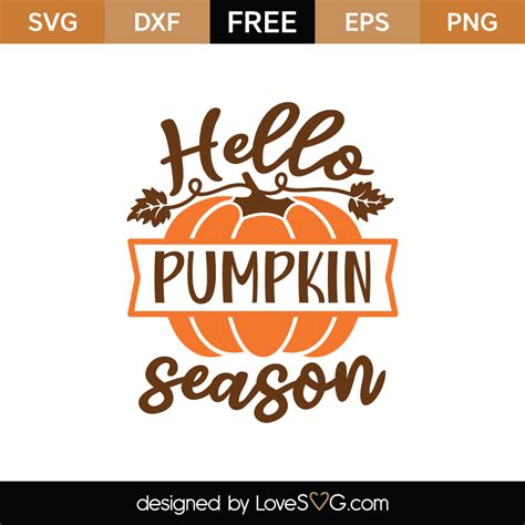 FREE Thanksgiving Pumpkin SVG Cut File Lovesvg