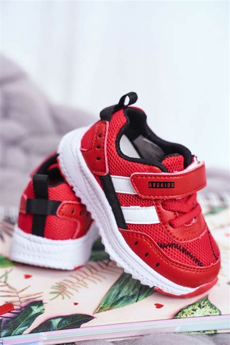 Sportowe Buty Dziecięce Czerwone ABCKIDS B933104083 Dziecięce