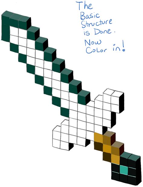 How To Draw A Minecraft Diamond