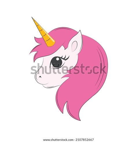 Cute Magical Unicorn Vector Illustration Stock Vector Royalty Free