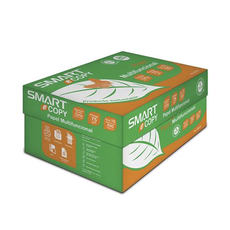 Caja de Papel Bond Tamaño Carta Color Blanco 75 Gramos Modelo eCopy