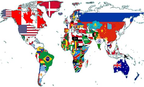 Vlag Kaart Van De Wereld 12899577 PNG