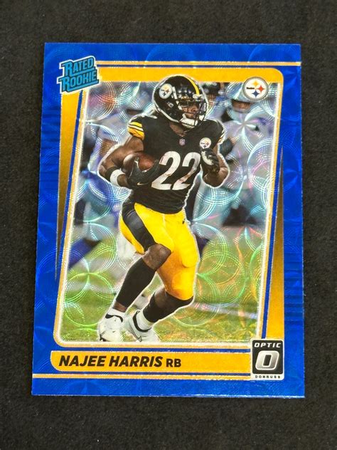 At Auction Donruss Optic Blue Scope Prizm Rated Rookie Najee Harris