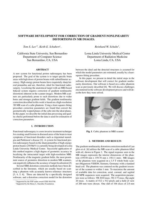 pdf software development for correction of gradient nonlinearity distortions in mr images