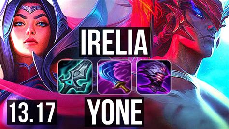 IRELIA Vs YONE MID 68 Winrate 7 Solo Kills 16 5 12 Dominating