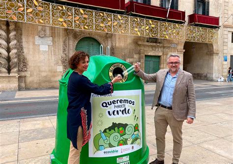 Ecovidrio Y El Ayuntamiento De Alicante Fomentan El Reciclado De Vidrio