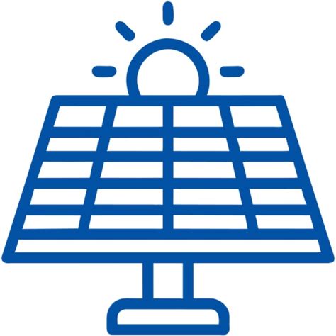 Icono de energía solar Vector Premium