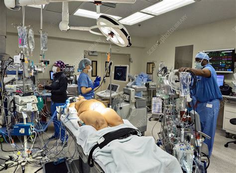 Open Heart Surgery Preparations Stock Image C038 0680 Science