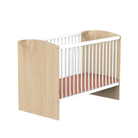 Alice Lit bébé Blanc et bois 60 x 120 cm Sauthon Baby s Sweet Home