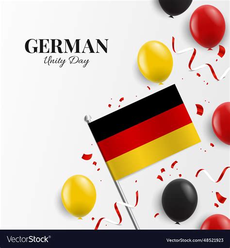 German Unity Day Royalty Free Vector Image Vectorstock
