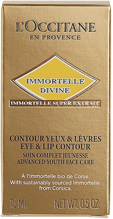Ögon Läppvätska L Occitane Immortelle Divine Eyes And lips Fluid