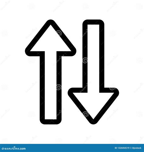 Setas Para Cima E Para Baixo Infographic Ilustração do Vetor