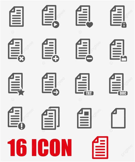 Document Vector Art Png Vector Grey Documents Icon Set Vector