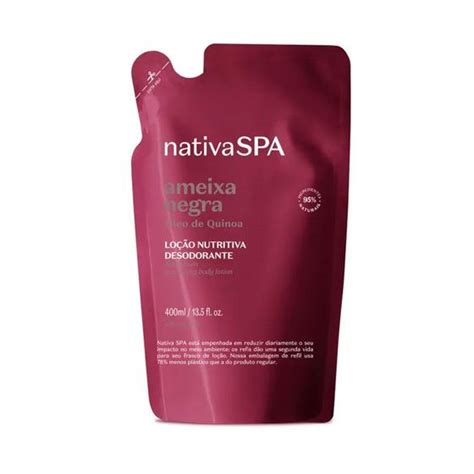 Refil Loção Desodorante Hidratante Corporal Nativa Spa Ameixa Negra