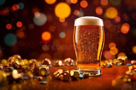 International Beer Day An Annual Holiday Held On First Friday In August Stock Illustration