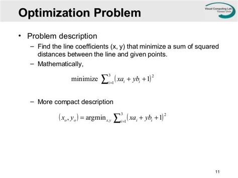 least square optimization and sparse linear solver