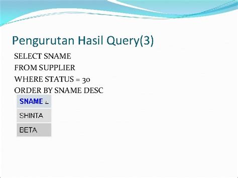 sql structured query language pengertian query query adalah