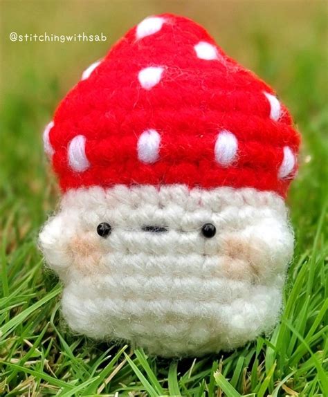 FREE Mini Mushroom Crochet Pattern In 2022 Crochet Mushroom Crochet