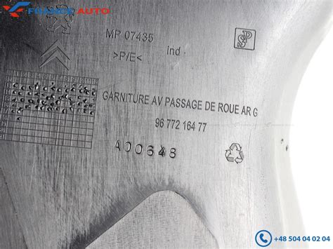 NAKŁADKA OSŁONA PROGU LEWEGO TYLNEGO Parts for Peugeot Citroen