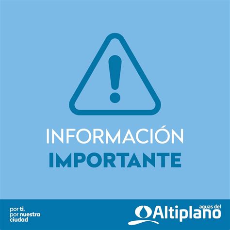 Aguas del Altiplano on Twitter Iquique Atención vecinos Informamos