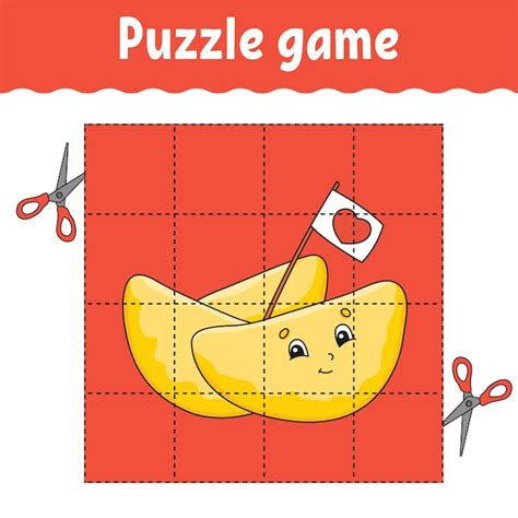 Juego de rompecabezas para niños hoja de trabajo de desarrollo