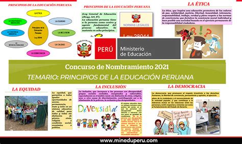 Principios De La Educaci N Peruana Ministerio De Educaci N Del Per