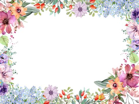 Flower Decorative Frame 16390620 PNG
