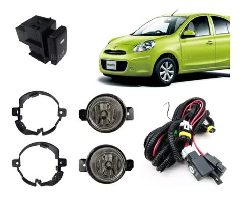 Faros Niebla Nissan March Kit Completo