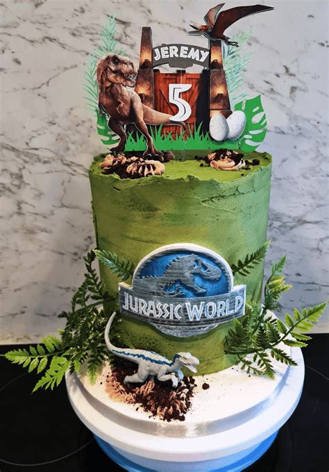 Jurassic Park Birthday Cake Ideas Images Pictures