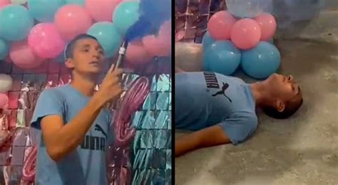 Padre Se Desmaya Al Enterarse Del Sexo De Su Futuro Hijo VIDEO