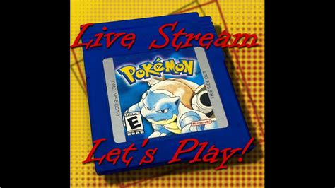 Pokemon Blue Live Stream Let S Play 1 From Pallet Town To Brock Of