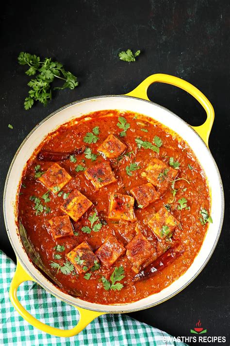 Paneer Curry Recipe Dhaba Style Swasthi S Recipes