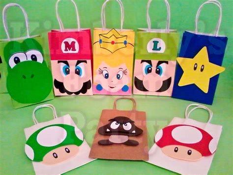 Resultado De Imagen Para Como Hacer Bolsitas Para Dulces De Mario Bros