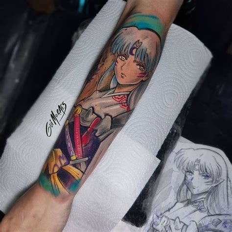 Anime Tattoo Tatuagem Geek Tattoo Nerd Sesshoumaru Inu Yasha
