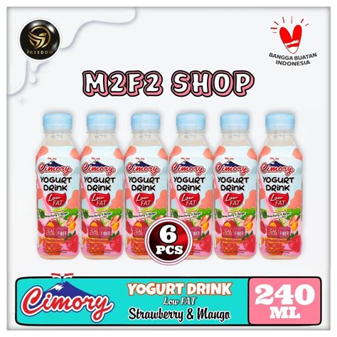 Jual Yogurt Cimory Drink Low Fat Stroberi Mangga Botol Pet Ml
