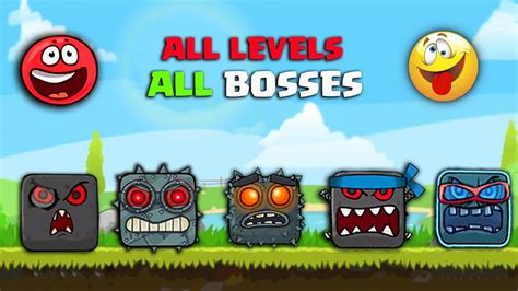 Red Ball All Levels All Volumes All Bosses Superspeed Gameplay