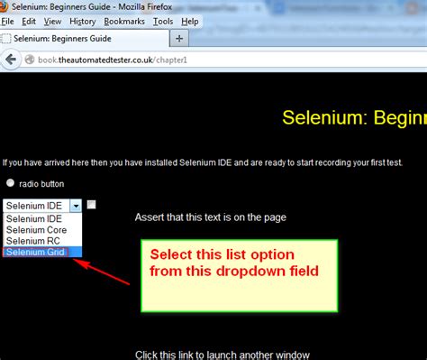 selenium by arun 398 using sendkeys command to select a list item from the drop down field