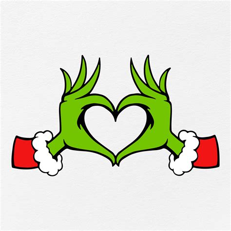 Feliz Grinchmas svg Grinch corazón svg Navidad Grinch svg Feliz