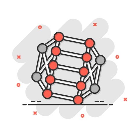Premium Vector Dna Molecule Icon In Comic Style Atom Cartoon Vector
