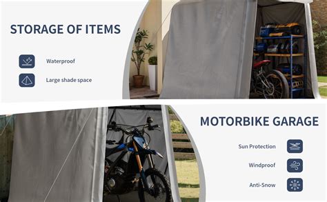 Amazon Shintenchi X Ft Portable Shelter Shed Ft High Outdoor