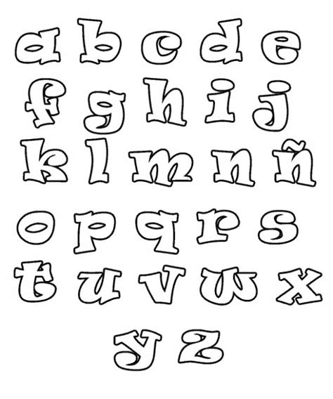 Moldes De Letras Grandes Abecedario Para Imprimir Saberimagenes